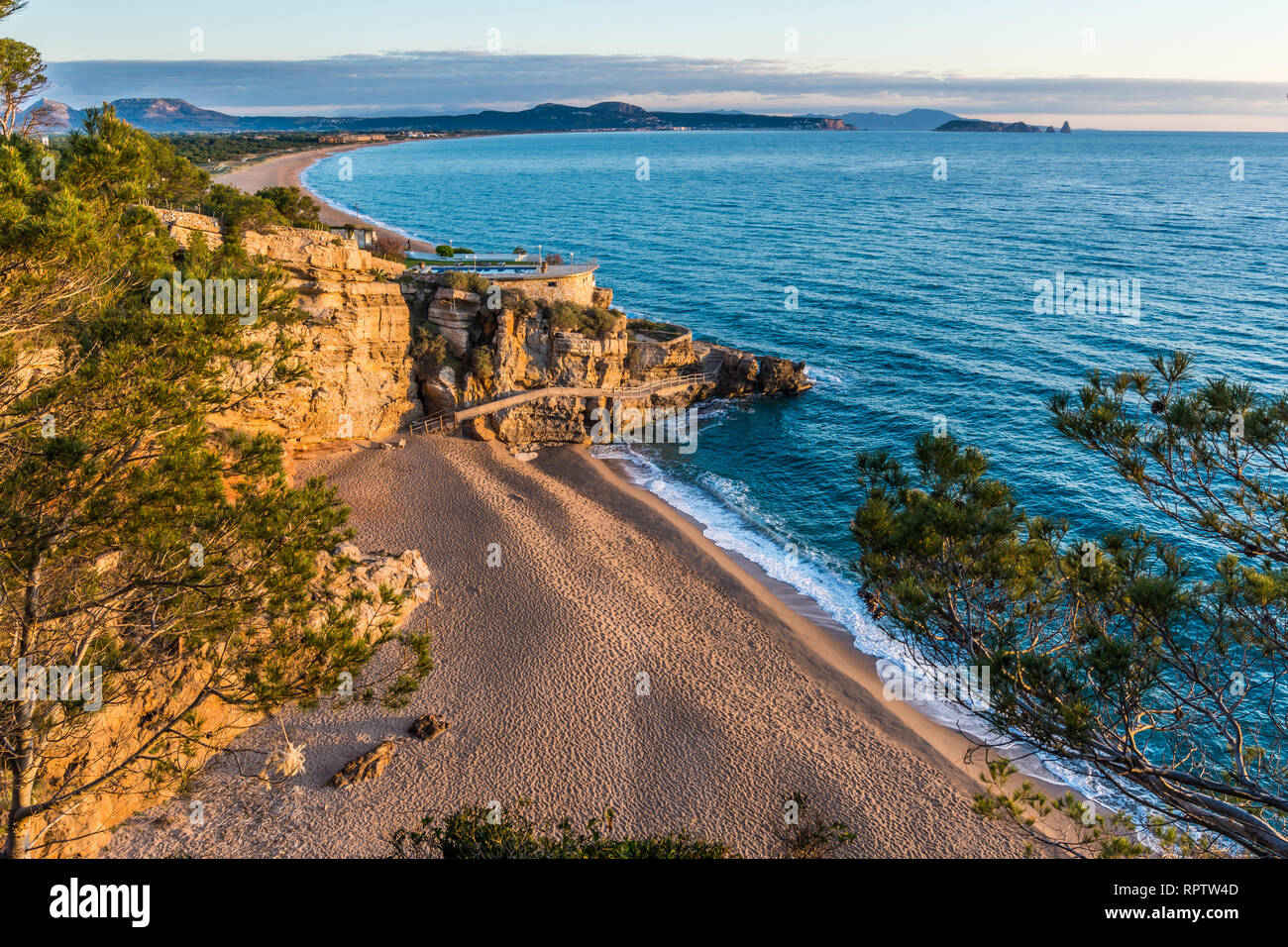 The beautifu beach of Illa Roja Stock Photo - Alamy