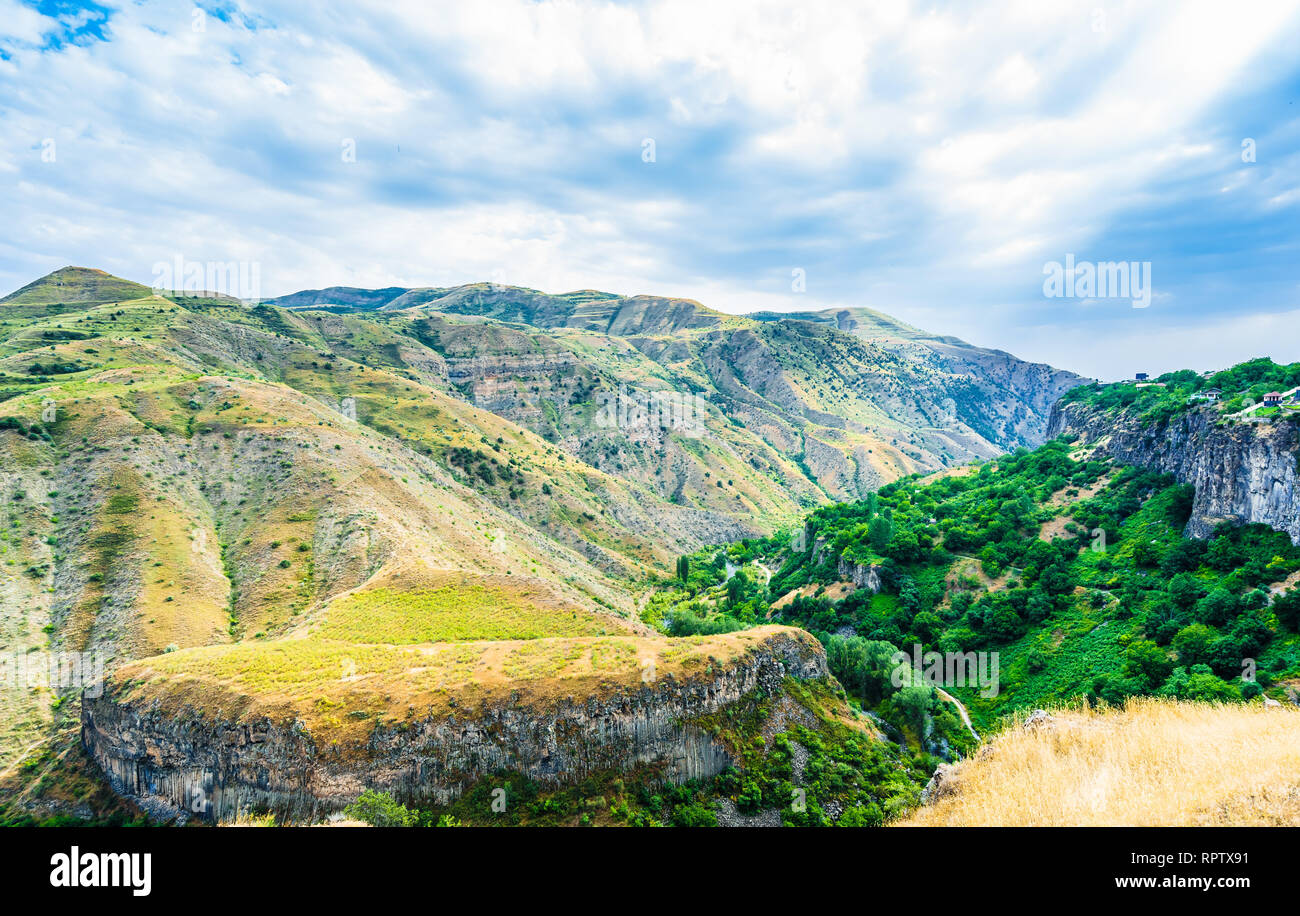 Azat River Gorge, View from Garni Temple in Kotayk Region, Armenia ...