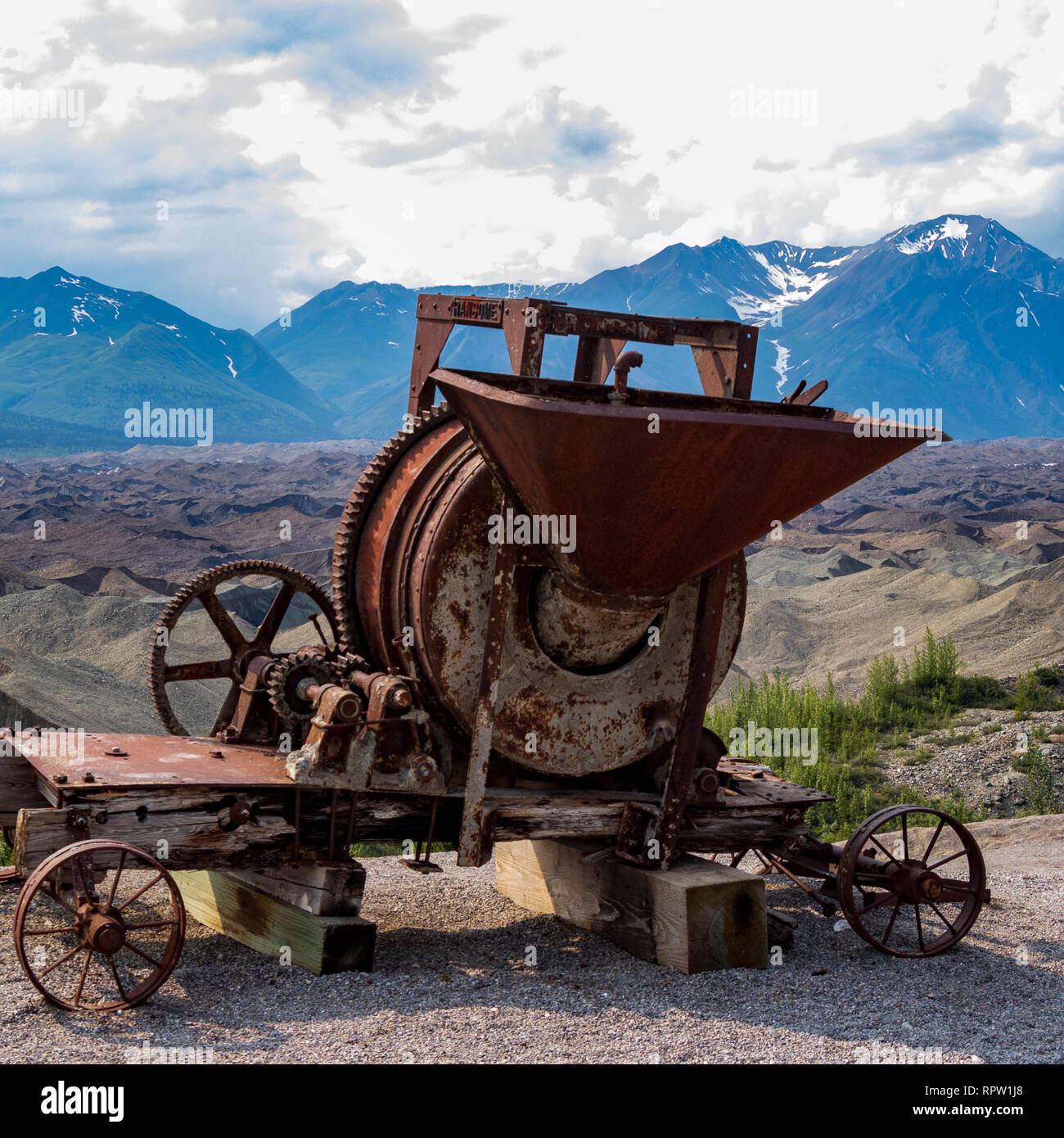 Copper Mill near abandoned mine at McCarthy Alaska Stock Photo - Alamy