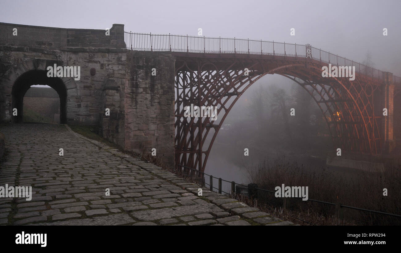 The Ironbridge on the River Severn. Opened in 1781. The first bridge ...
