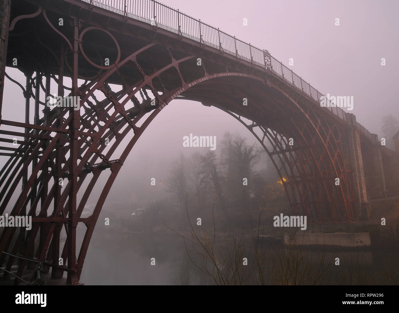 The Ironbridge on the River Severn. Opened in 1781. The first bridge ...