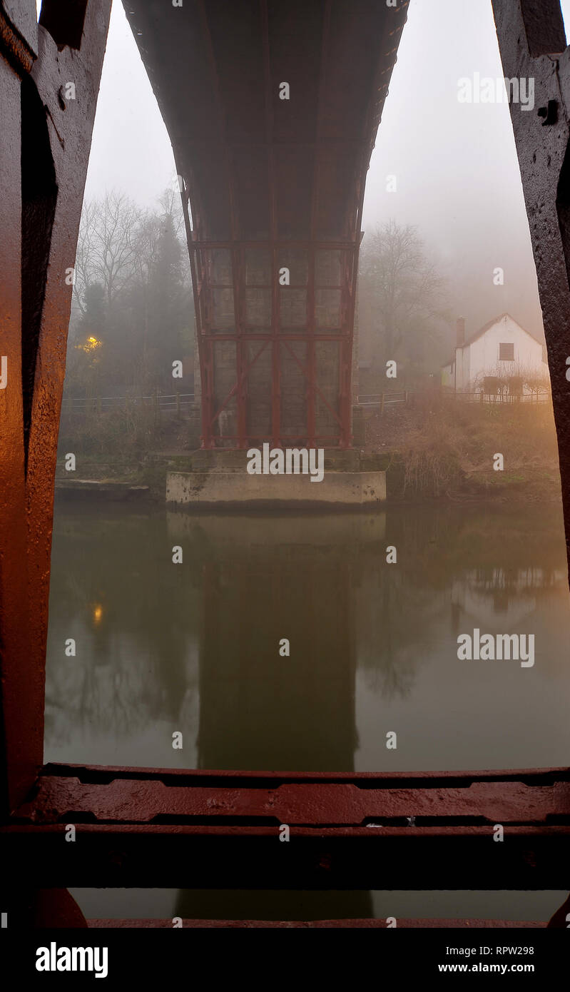 The Ironbridge on the River Severn. Opened in 1781. The first bridge ...