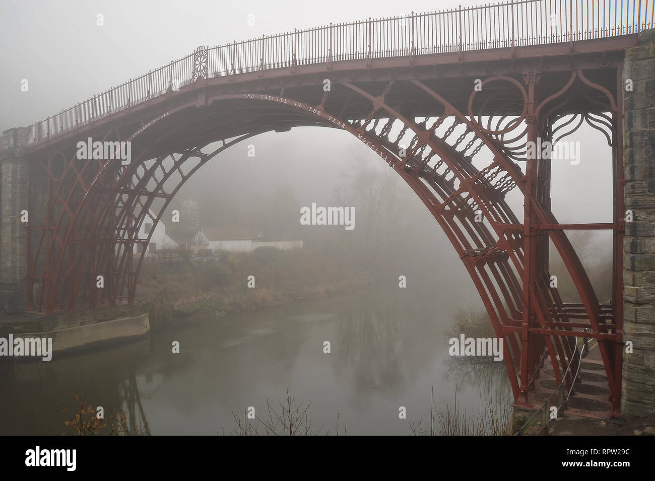 The Ironbridge on the River Severn. Opened in 1781. The first bridge ...