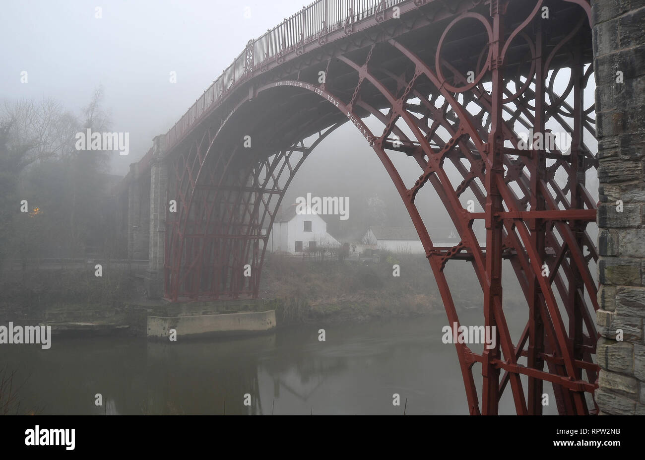 The Ironbridge on the River Severn. Opened in 1781. The first bridge ...