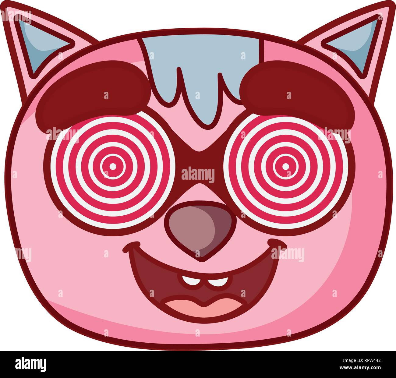 pig crazy with glasses fools day character Stock Vector Image & Art - Alamy