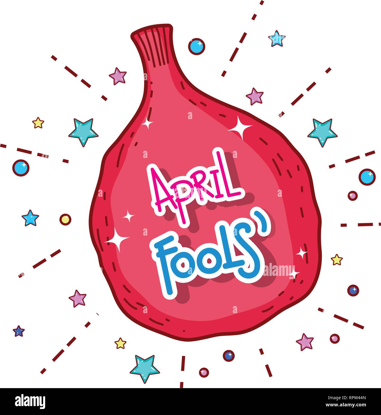 april fools day balloon helium Stock Vector Image & Art - Alamy