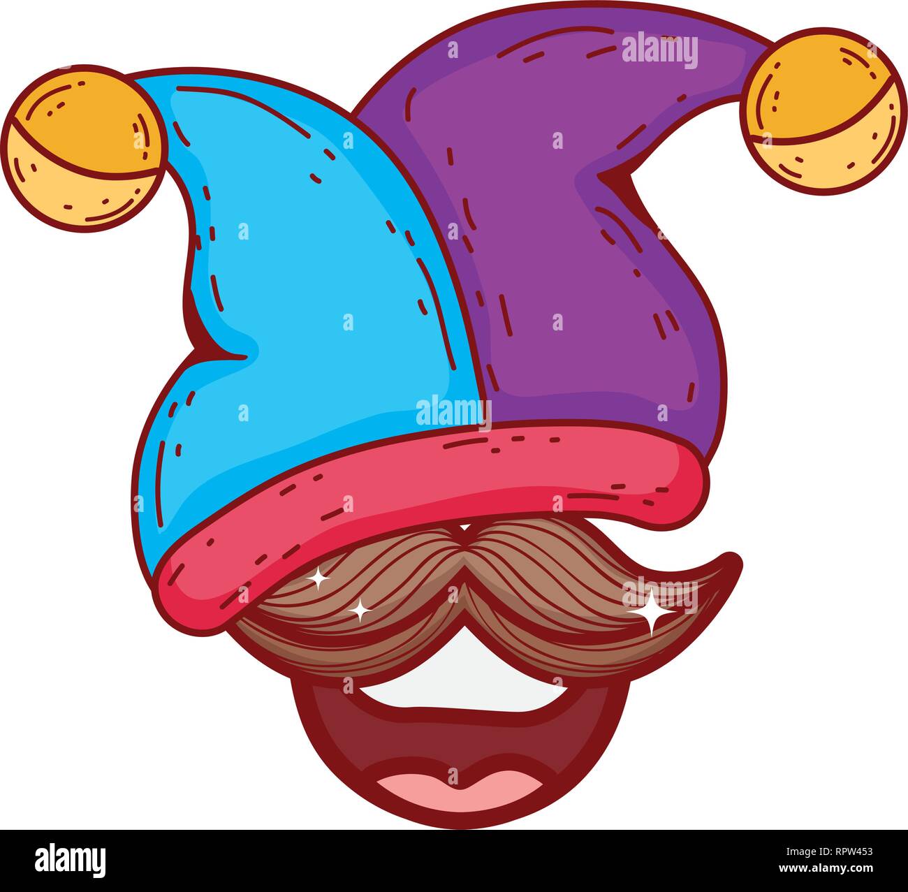 Cartoon april fool mask comic hi-res stock photography and images - Alamy