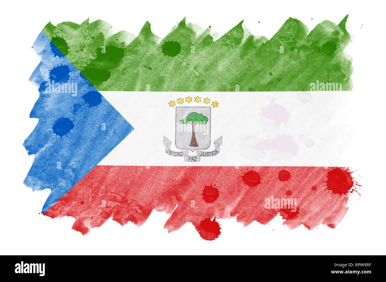 Map equatorial guinea in Cut Out Stock Images & Pictures - Alamy