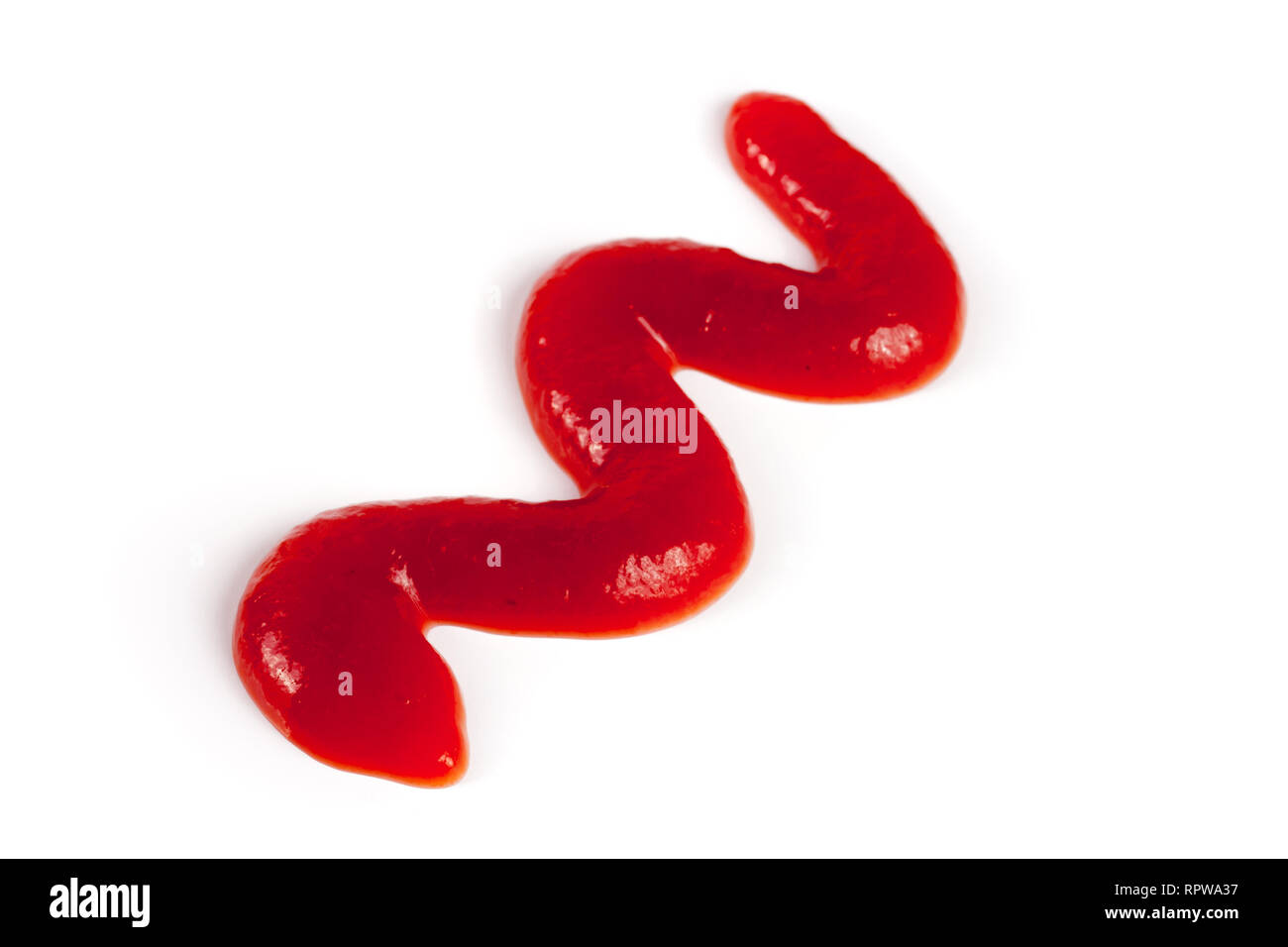 Red ketchup stain splash Cut Out Stock Images & Pictures - Alamy