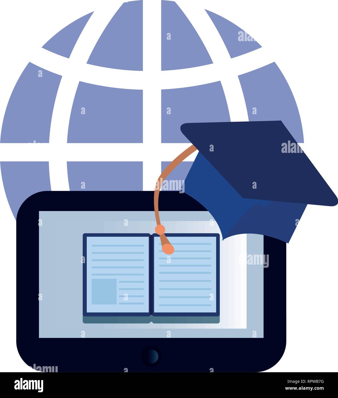 Student tablet campus Stock Vector Images - Alamy