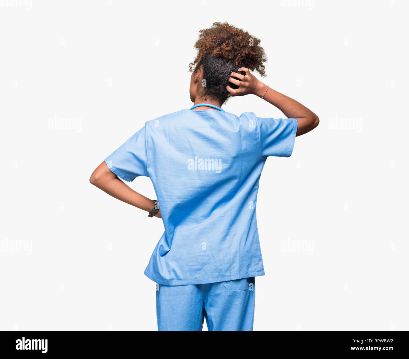 Rear african american surgeon hi-res stock photography and images - Alamy
