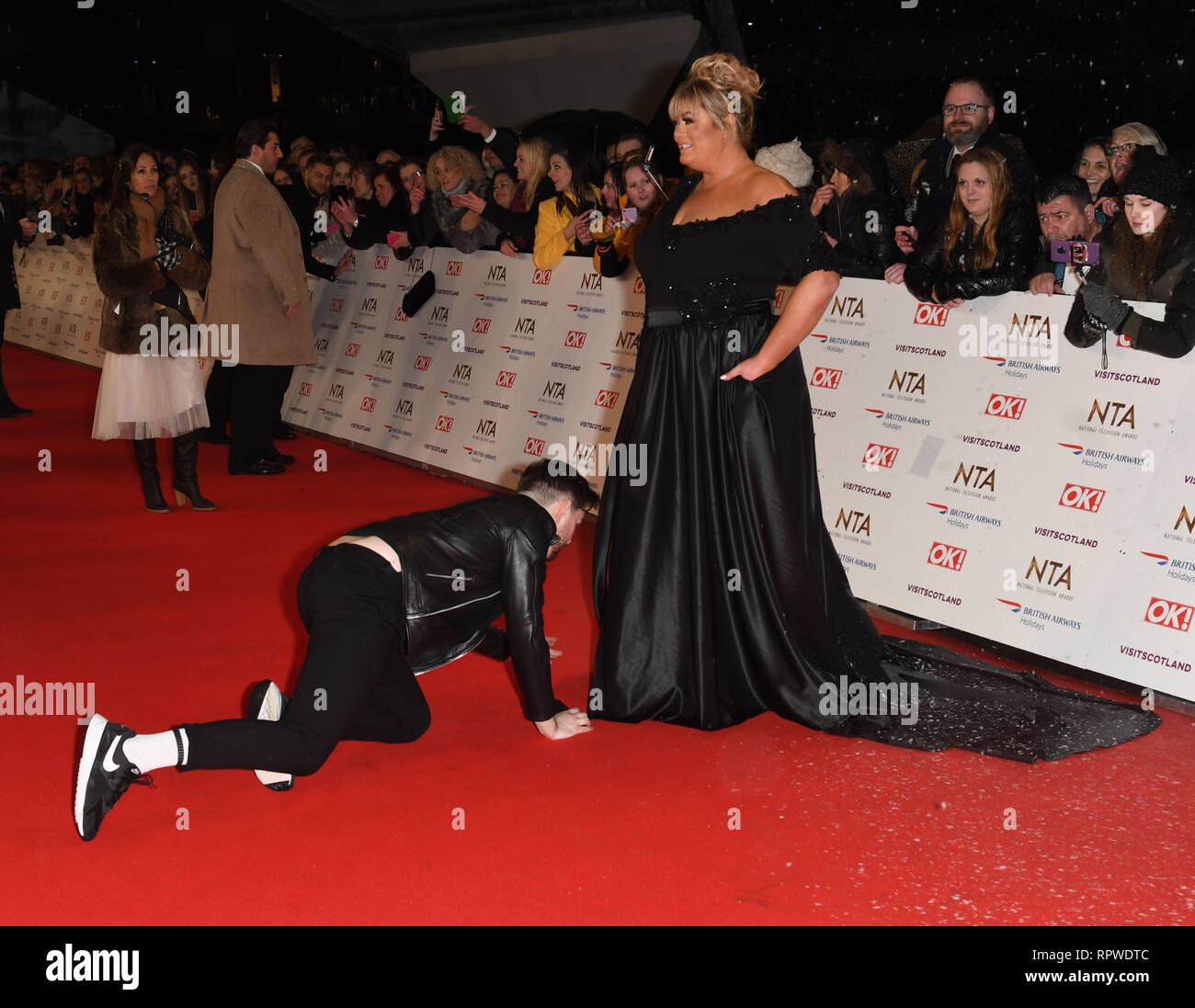 The National Television Awards (NTA's) 2019 held at the O2 - Arrivals Featuring: Gemma Collins ...