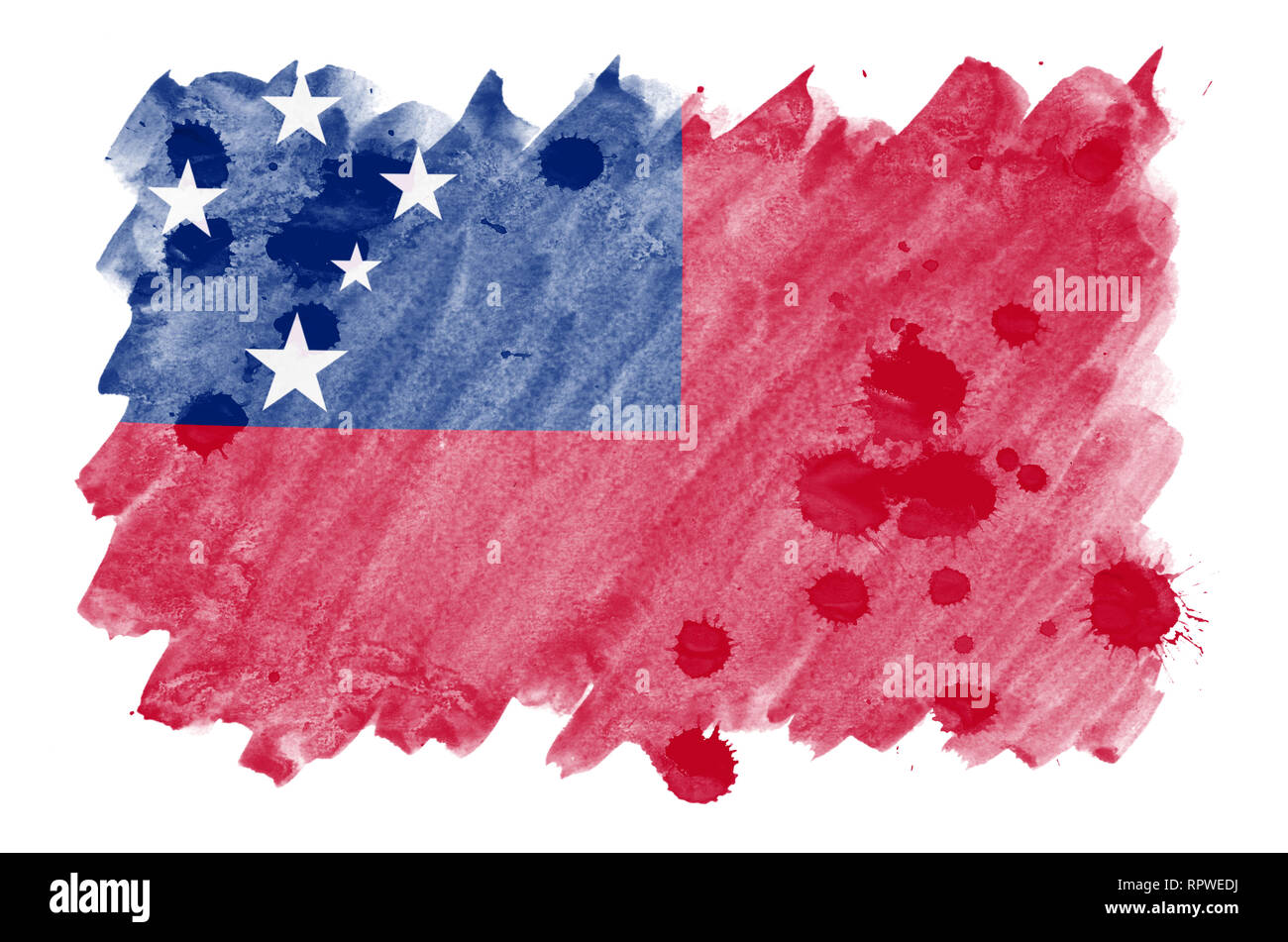 Map of samoa Cut Out Stock Images & Pictures - Alamy