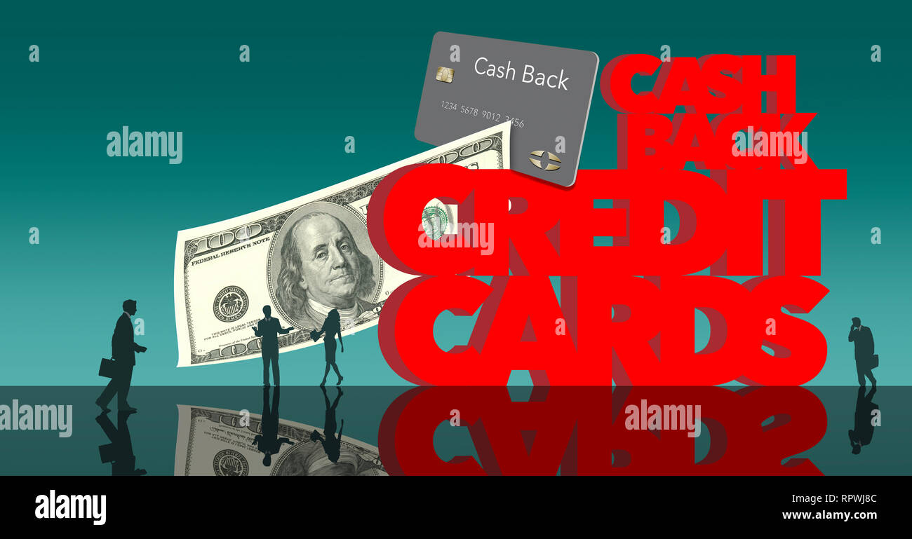 Cash back reward credit cards is the subject of this image of giant ...