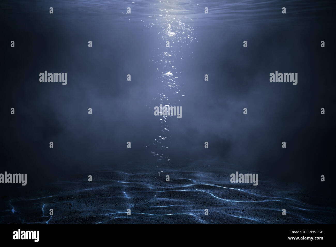 Abstract underwater background in the sea Stock Photo - Alamy