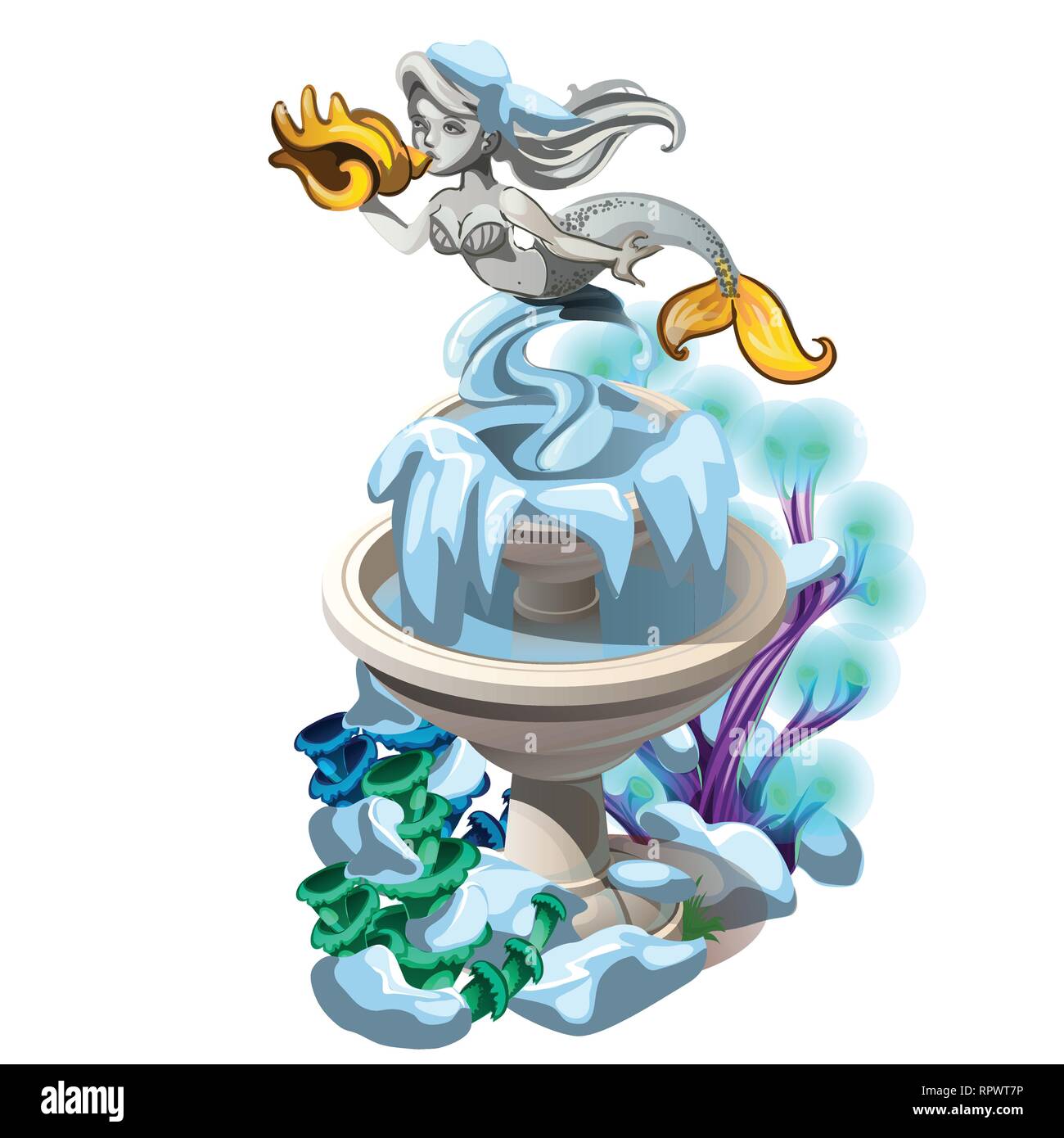 Fountain nymph Stock Vector Images - Alamy