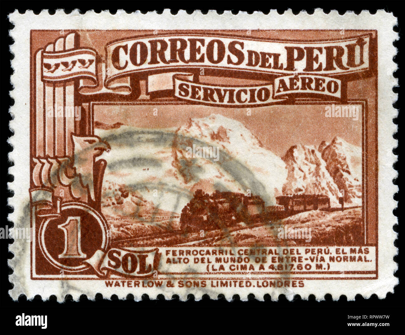 Postage stamp peru hi-res stock photography and images - Alamy
