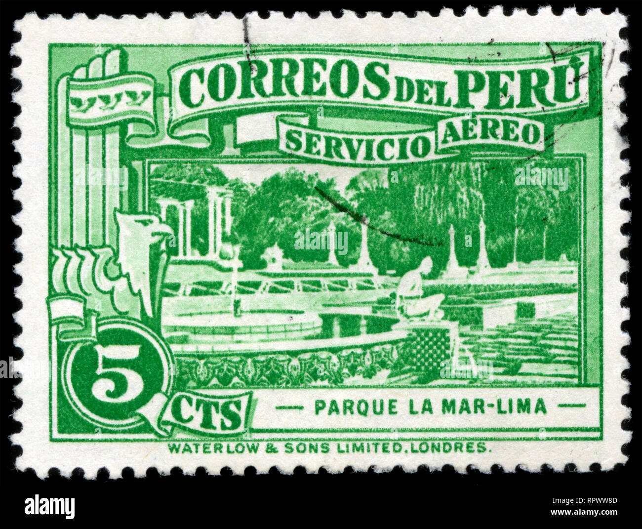 Postage stamp from Peru in the Country Motives -Air Mail series issued ...