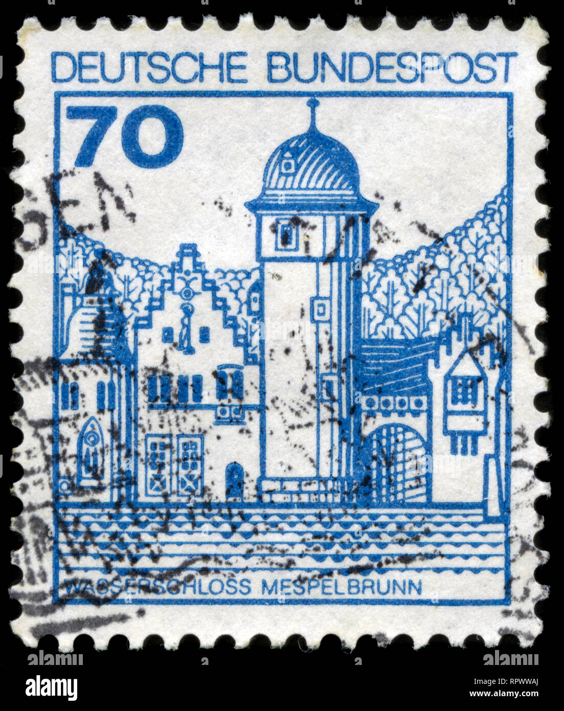 Postage stamp from the Federal Republic of Germany in the Strongholds ...