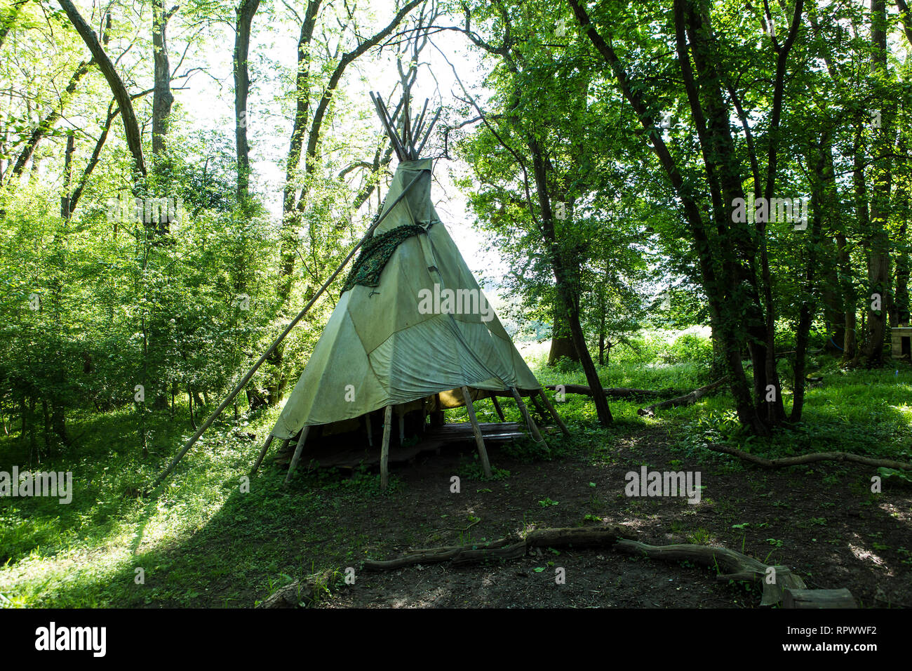 Teepee glamping hi-res stock photography and images - Alamy