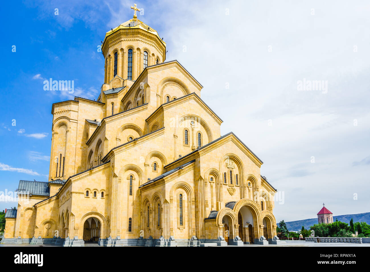 The Holy Trinity Cathedral of Tbilisi in Georgia Stock Photo - Alamy