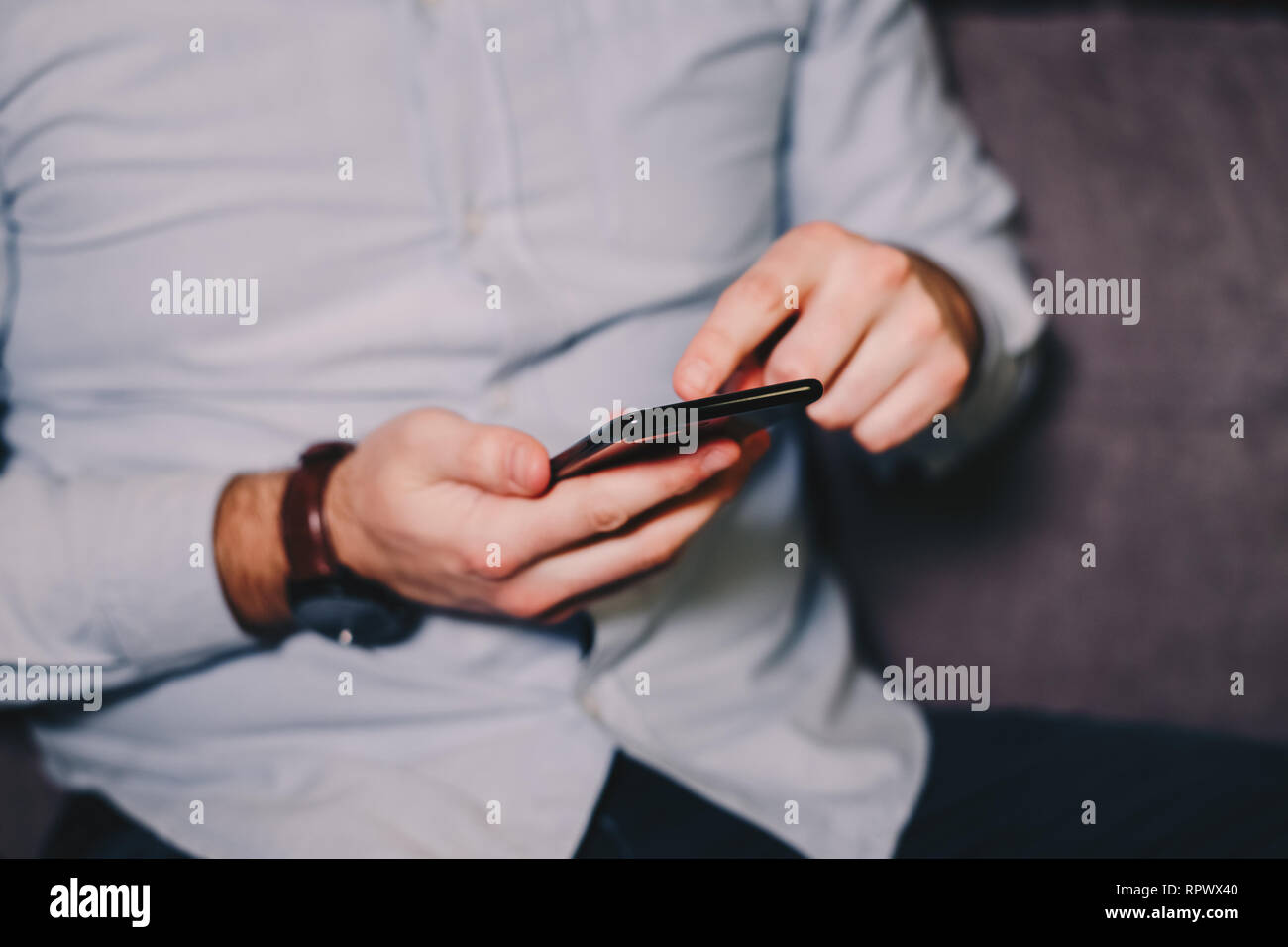 Finger swiping mobile phone hi-res stock photography and images - Alamy