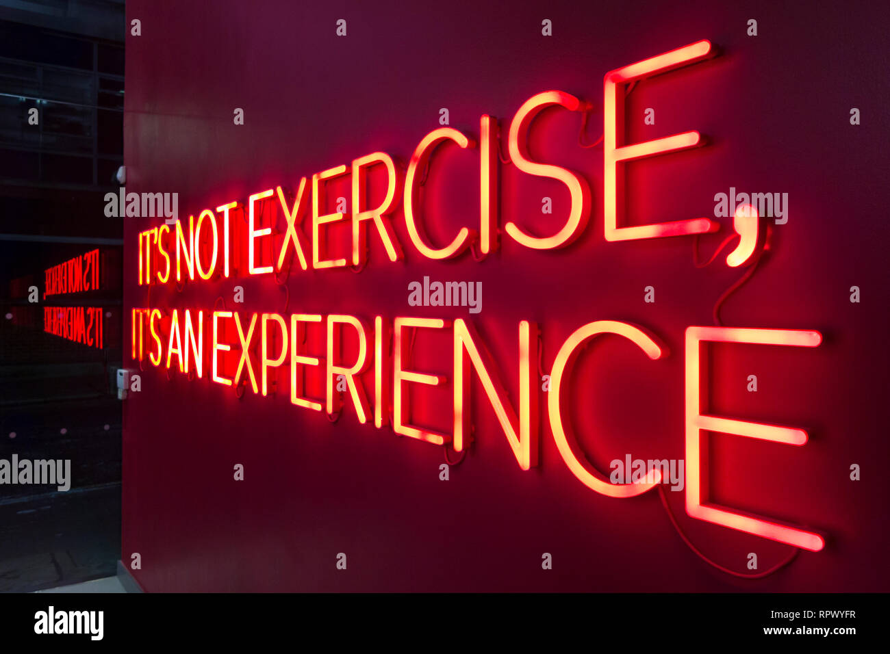 Entrance signage at the Virgin Active Gym, Old Court Place, Kensington ...