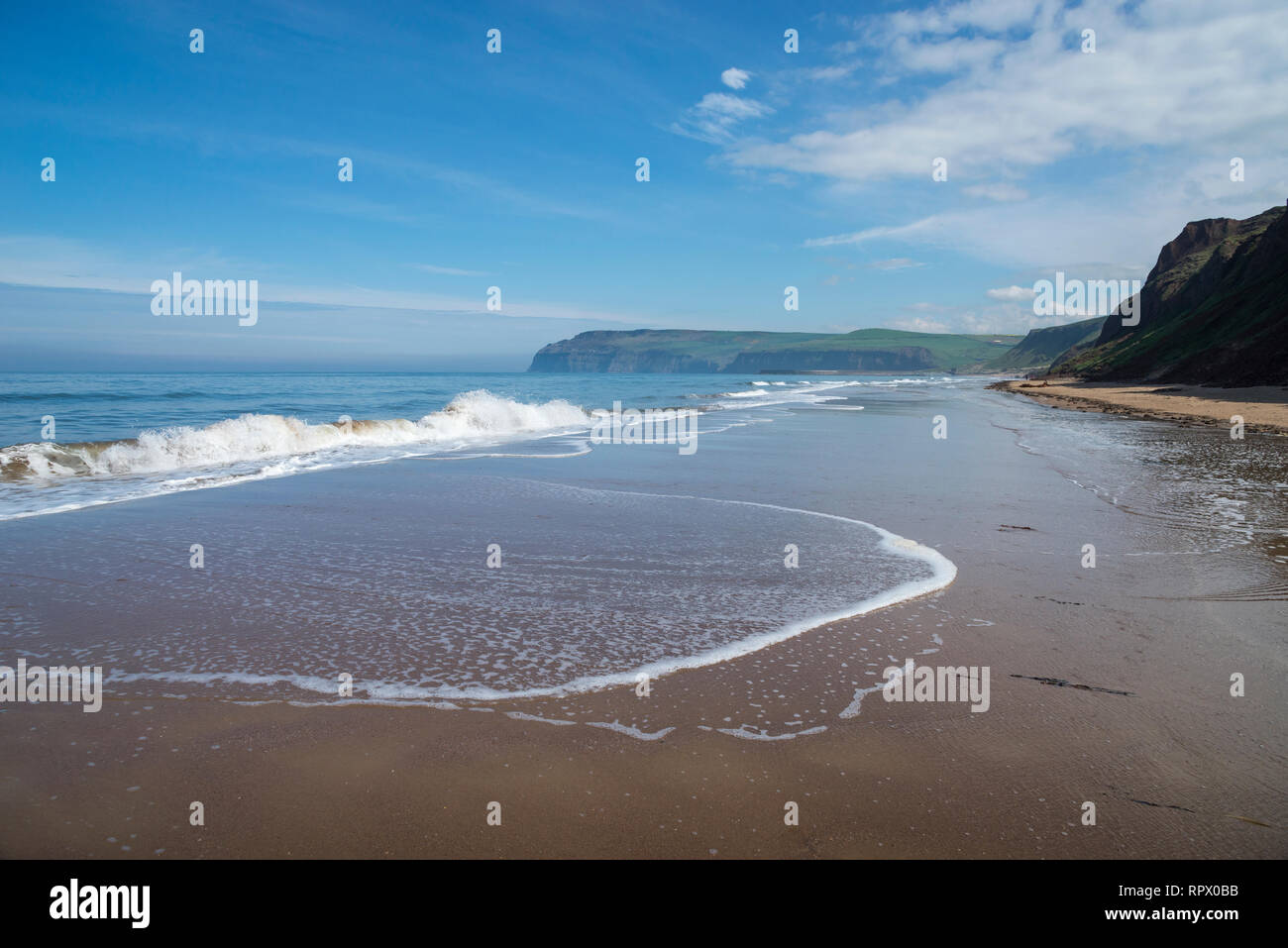 Cattersty sands beach skinningrove cleveland hi-res stock photography ...
