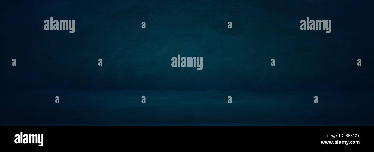 dark blue studio room background Stock Photo - Alamy