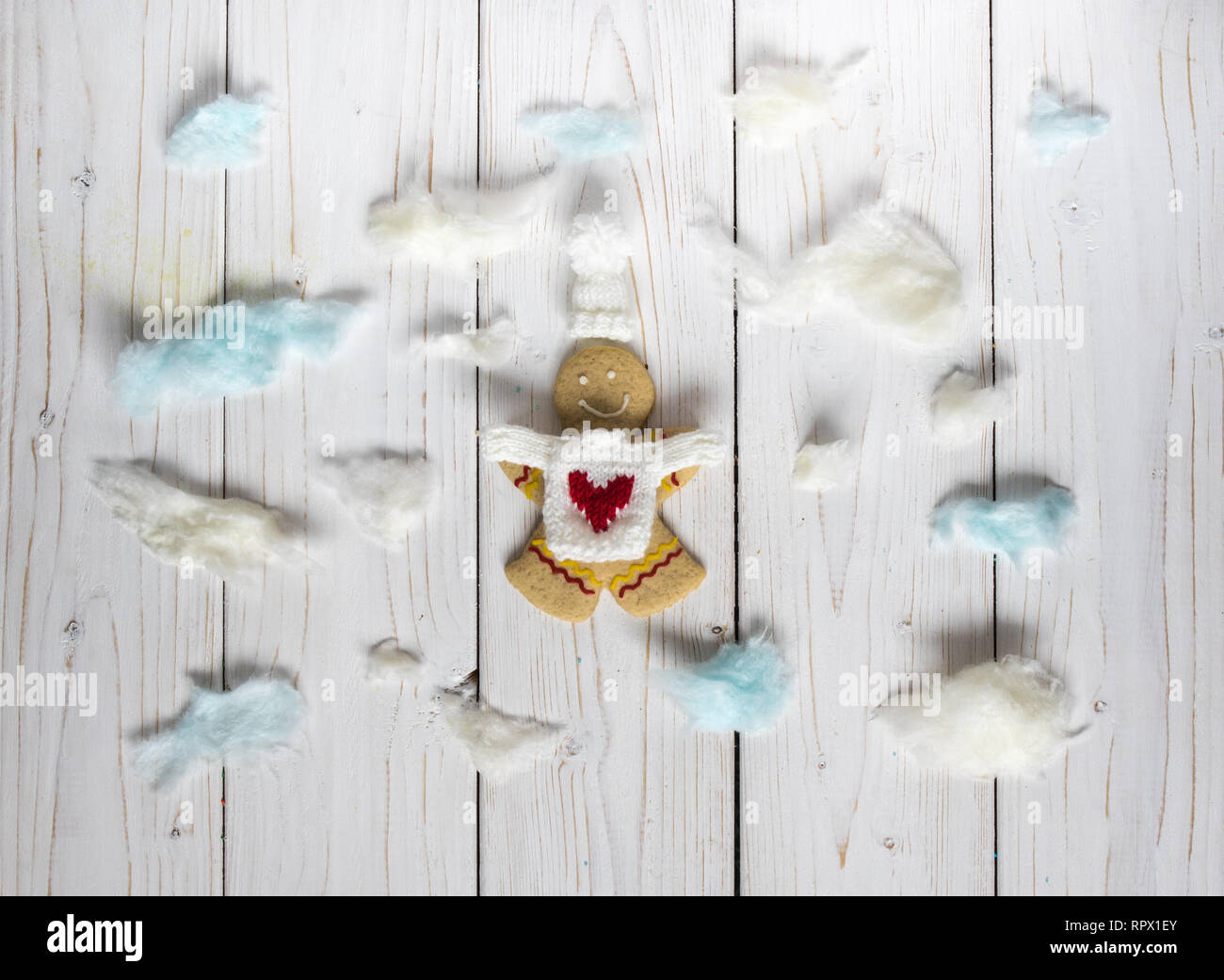 Gingerbread cookie men, on the white background Stock Photo - Alamy