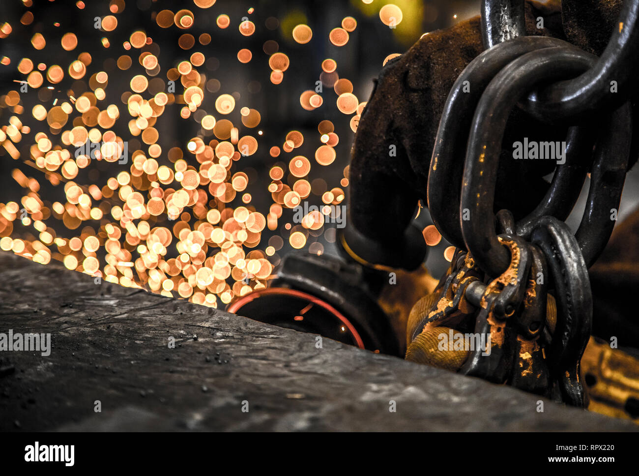 spark drill hand tool Stock Photo - Alamy