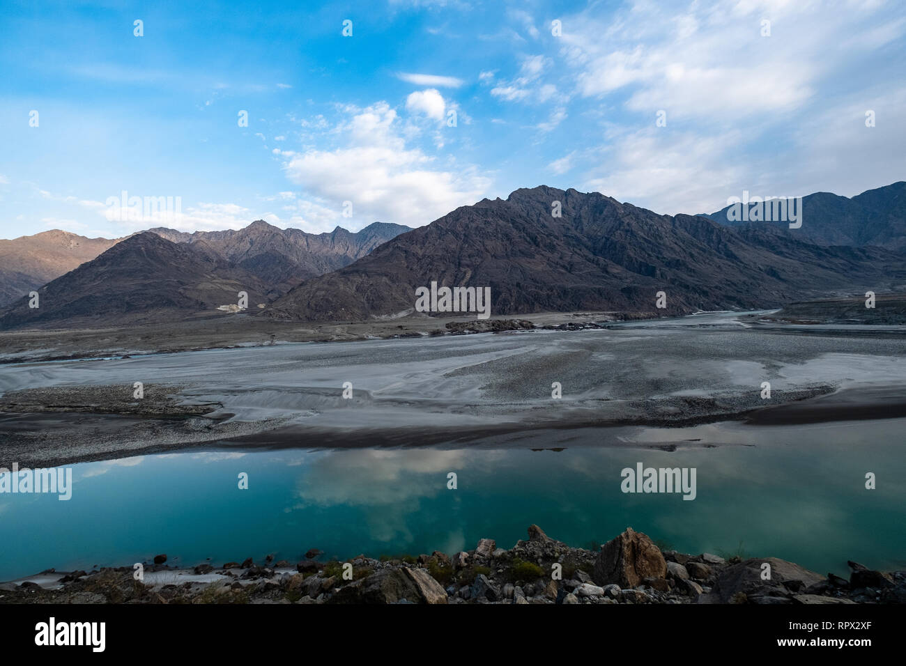 Rural landscape view from Karakoram Highway, Pakistan Stock Photo - Alamy