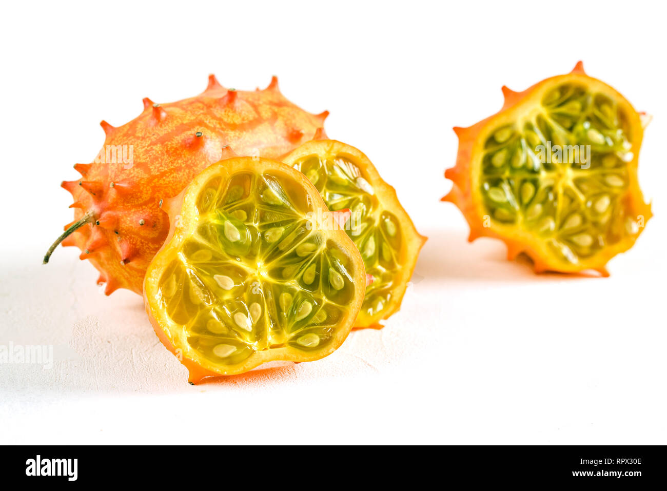 Spiked Melon Isolated On White High Resolution Stock Photography and ...