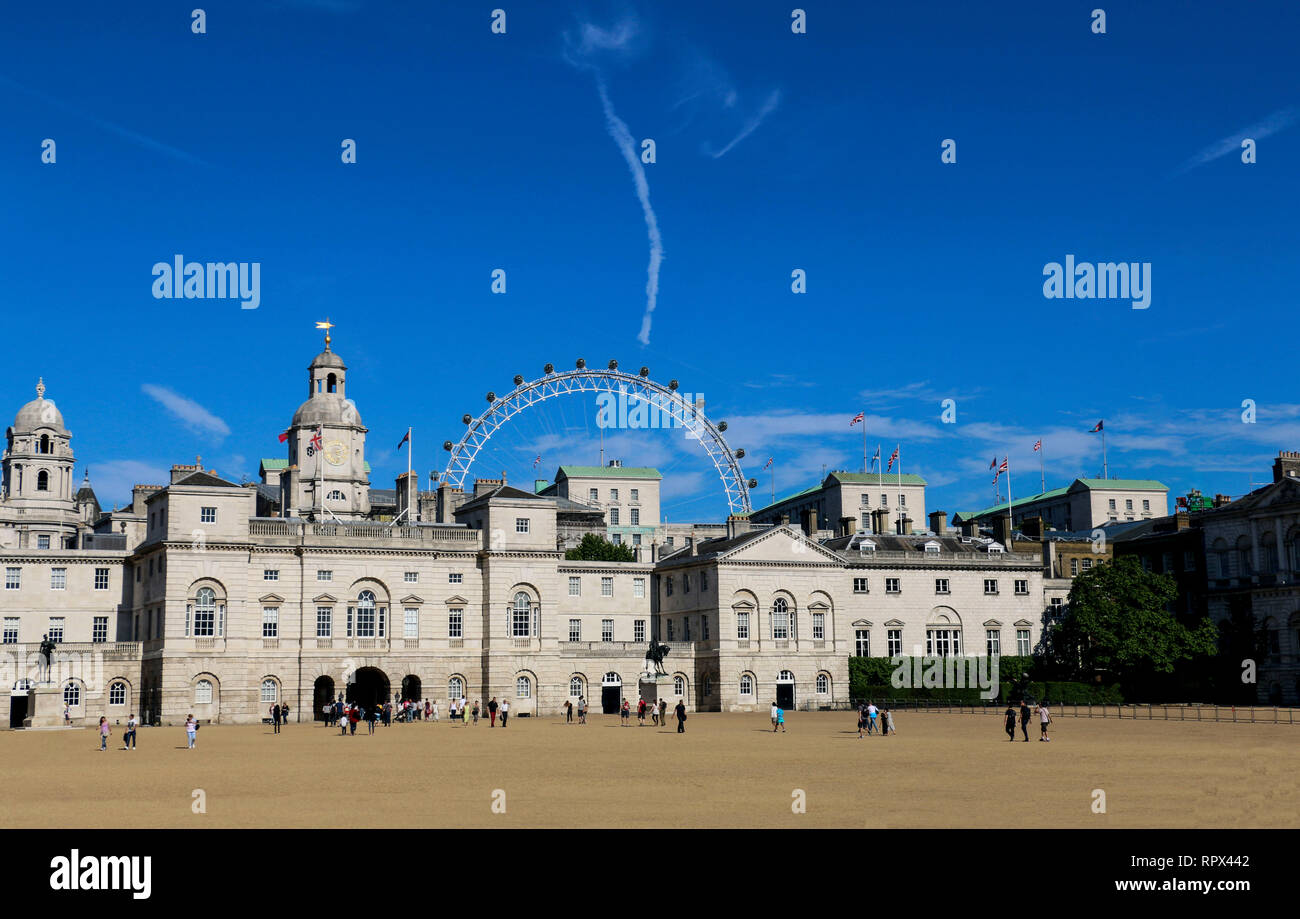 LONDON, ENGLAND - AUGUST 02, 2015: Horse Guards Parade is a parade ...