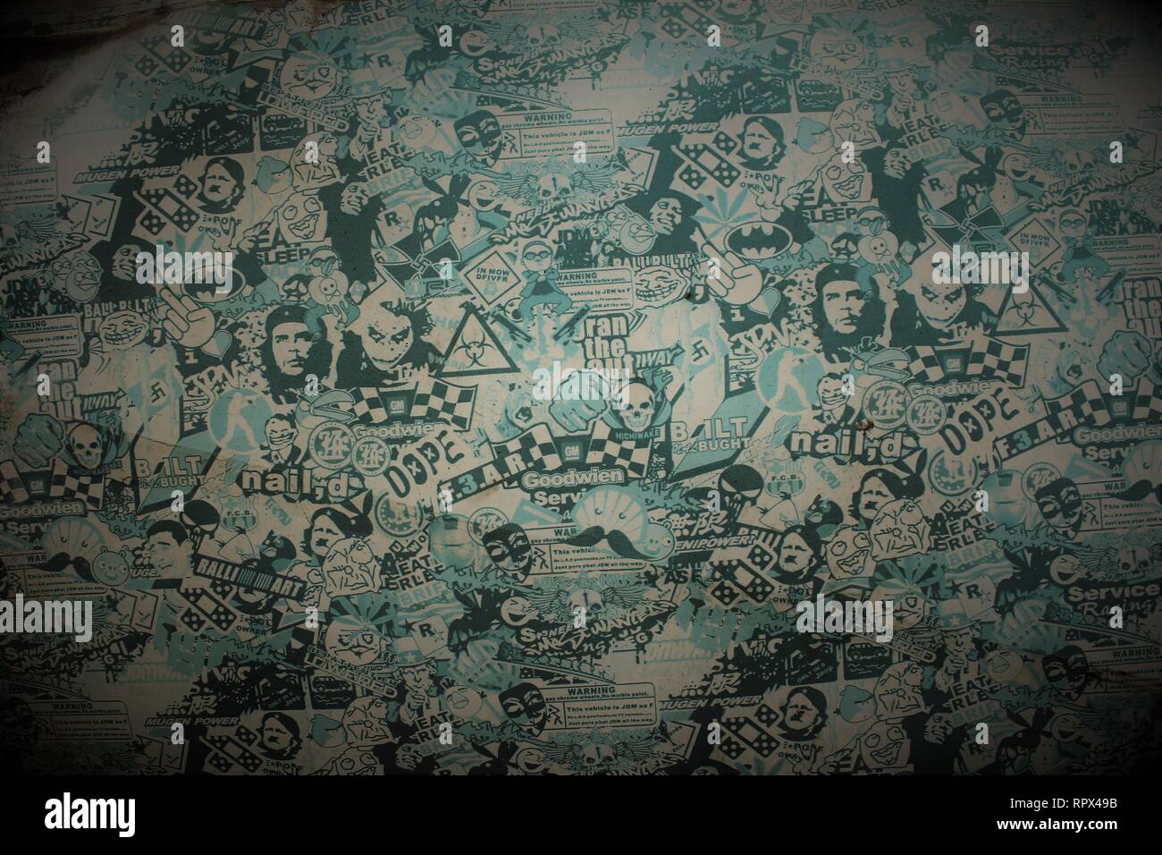 Graffiti stickers hi-res stock photography and images - Alamy