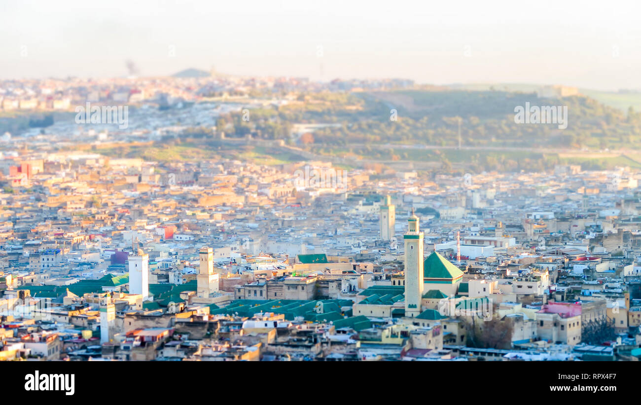 View of Medina in fes morocco, photo as background Stock Photo - Alamy