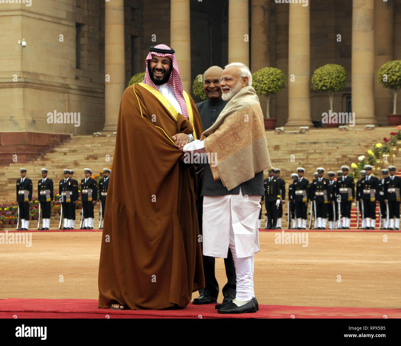 Prime Minister Narendra Modi and Saudi Arabia's Crown Prince Mohammed ...