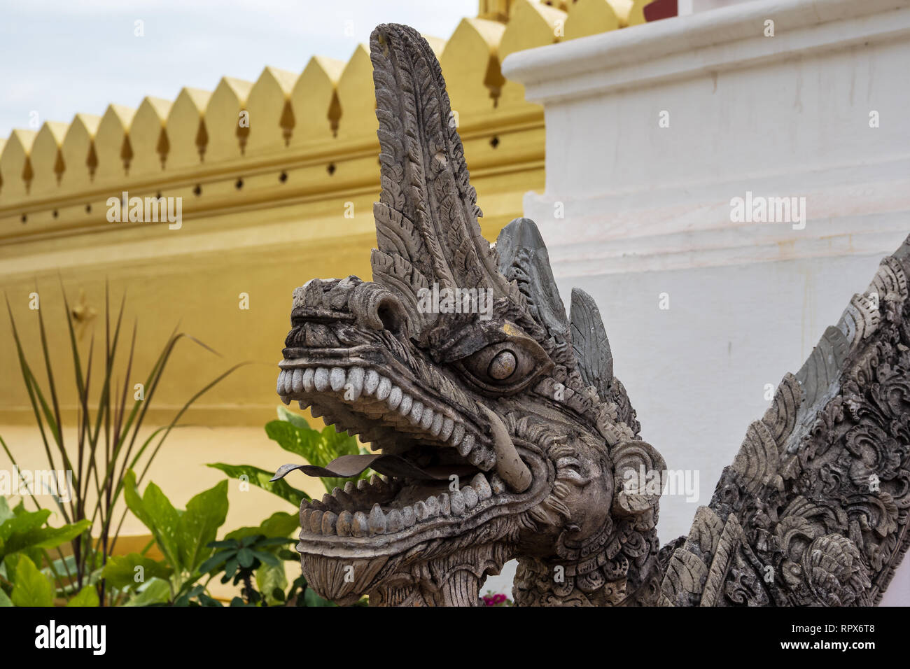 Wat Pha That Luang Temple - Great golden stupa or pagoda. The most ...