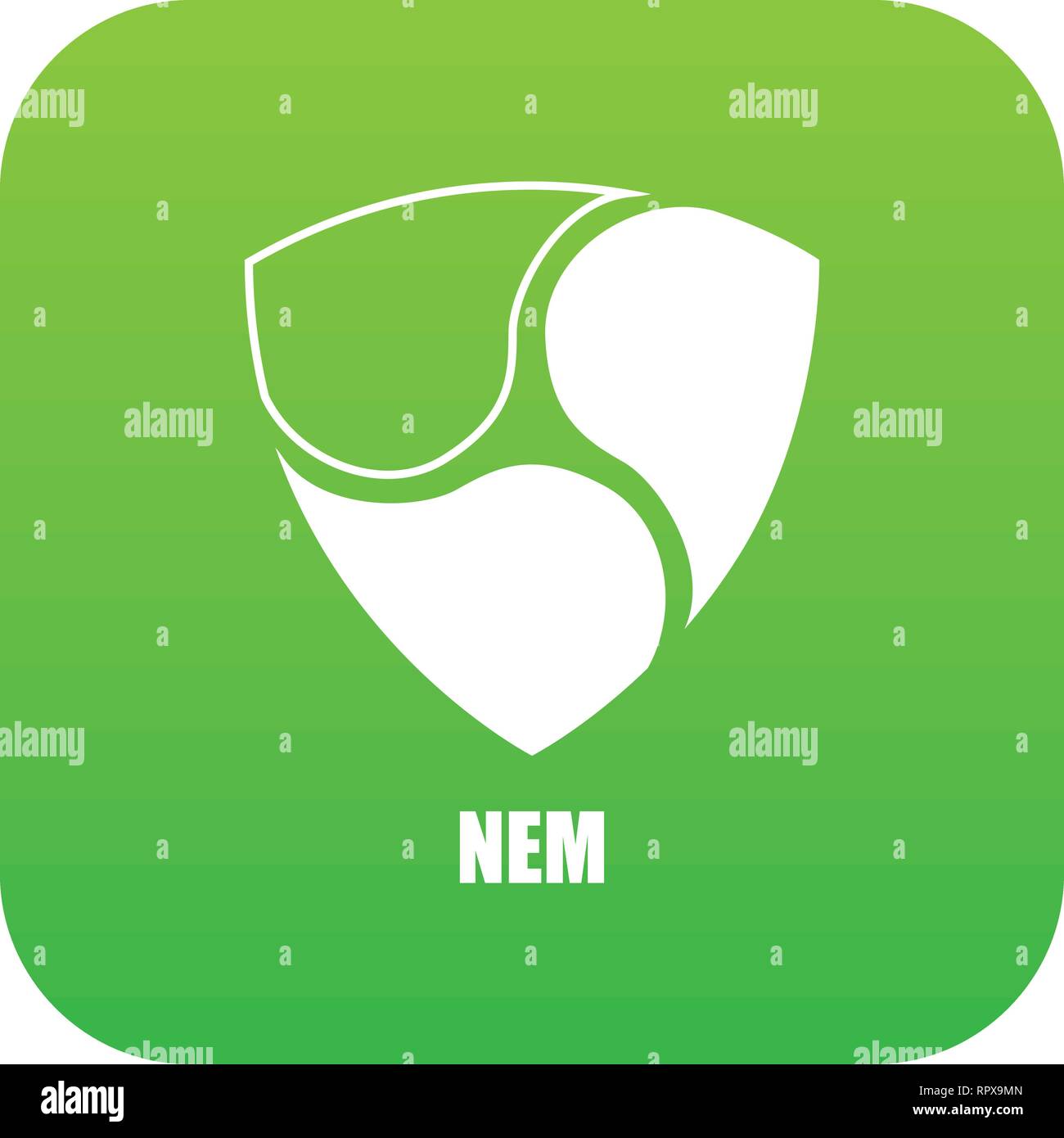 Nem icon green vector Stock Vector Image & Art - Alamy