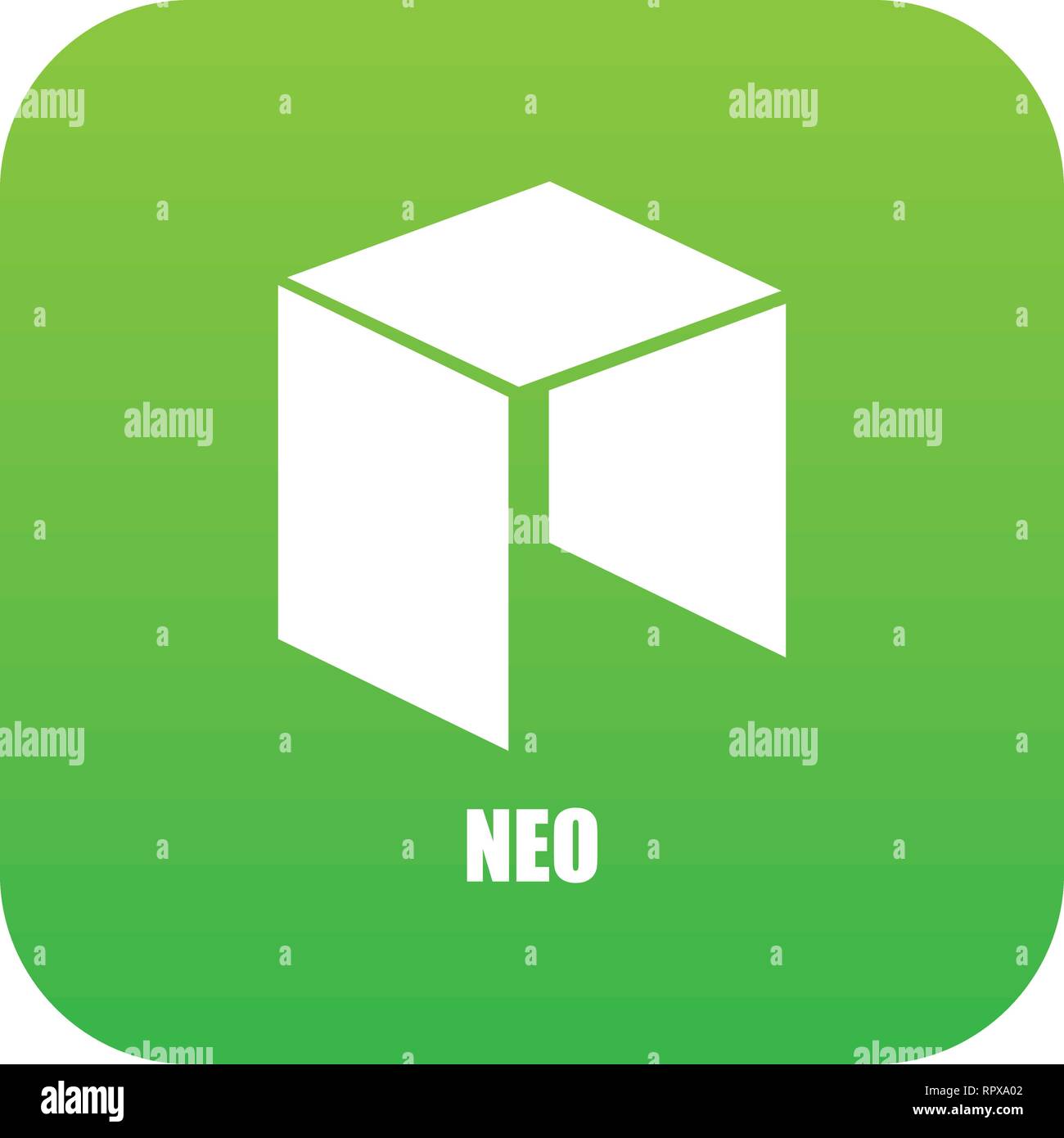 Neo icon green vector Stock Vector Image & Art - Alamy