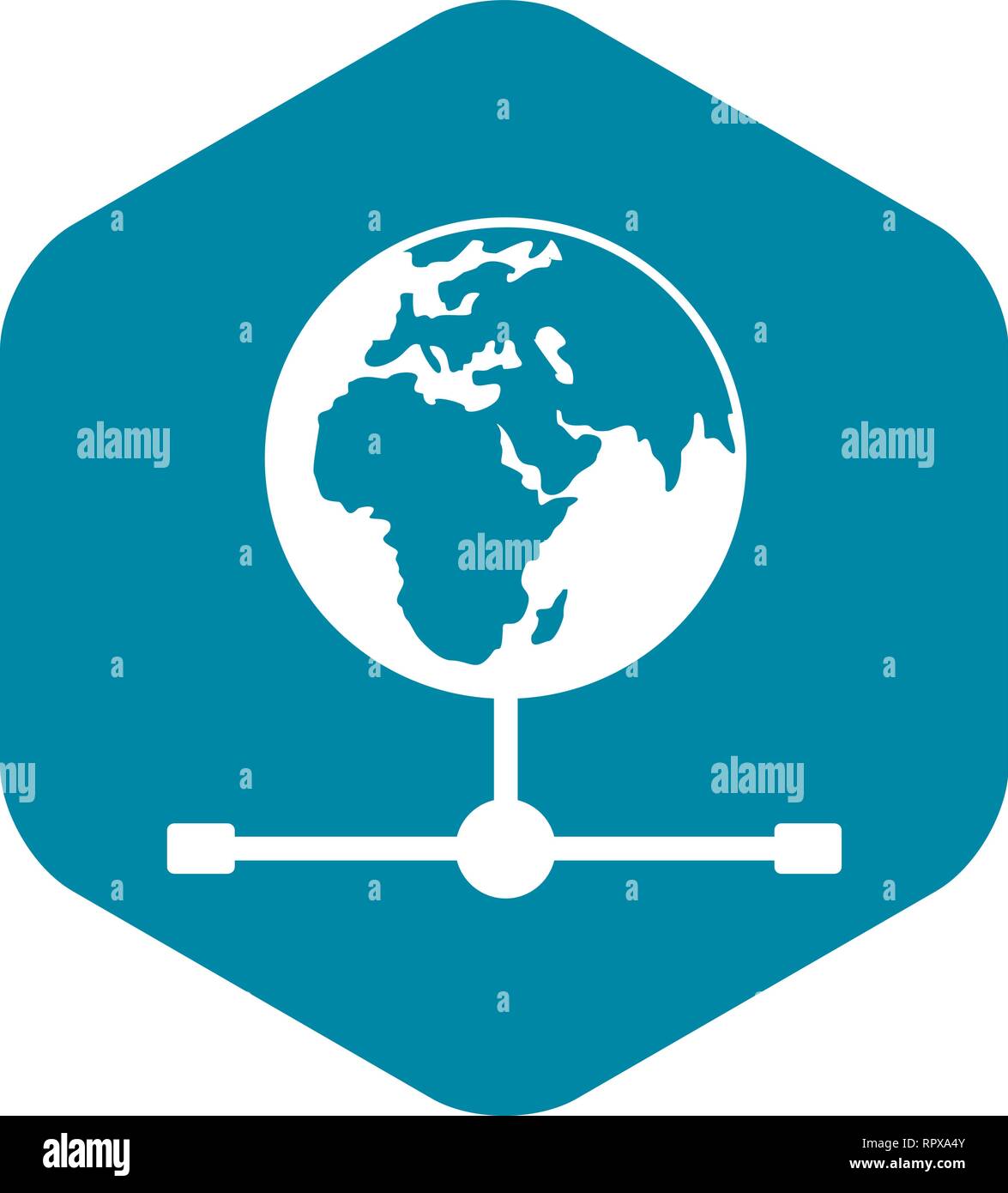 Globe icon, simple style Stock Vector Image & Art - Alamy