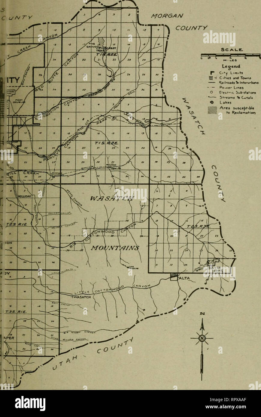 Morgan utah map hi-res stock photography and images - Alamy