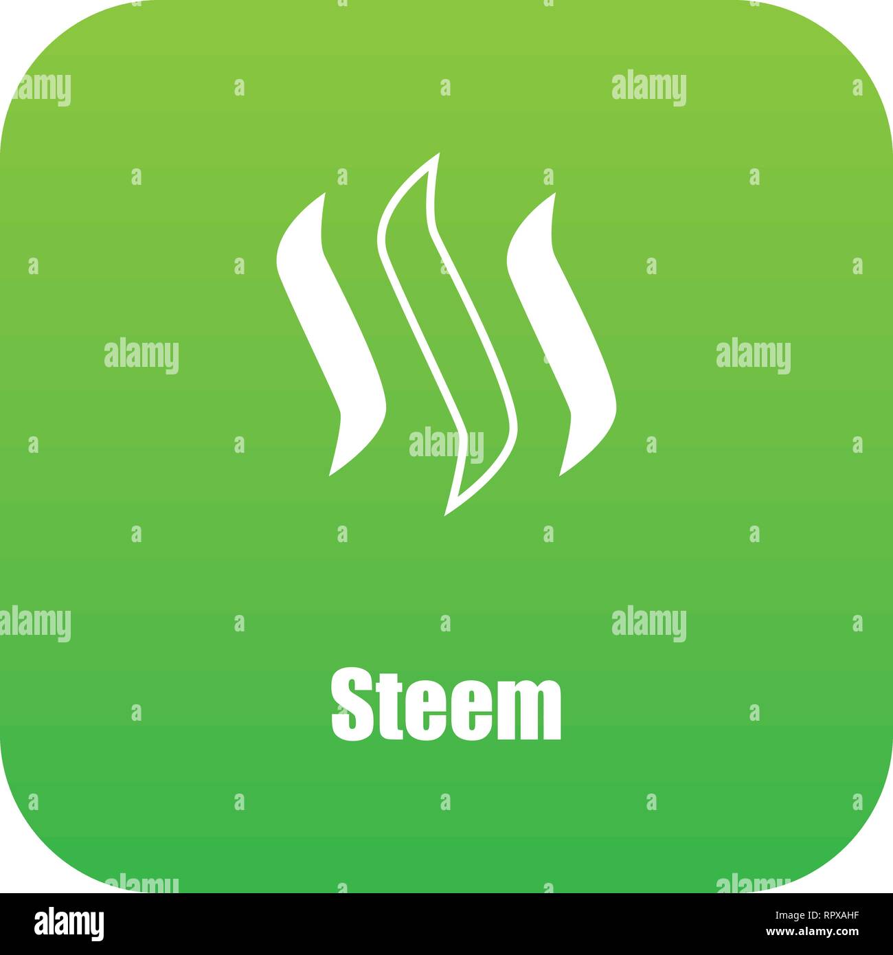 Steem icon green vector Stock Vector Image & Art - Alamy