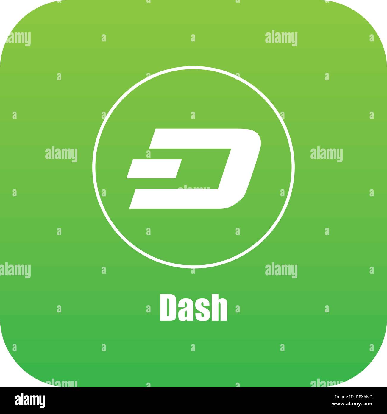 Dash icon green vector Stock Vector Image & Art - Alamy