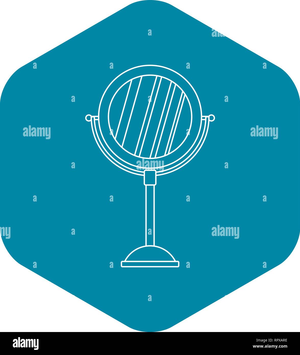 Small round mirror Stock Vector Images - Alamy