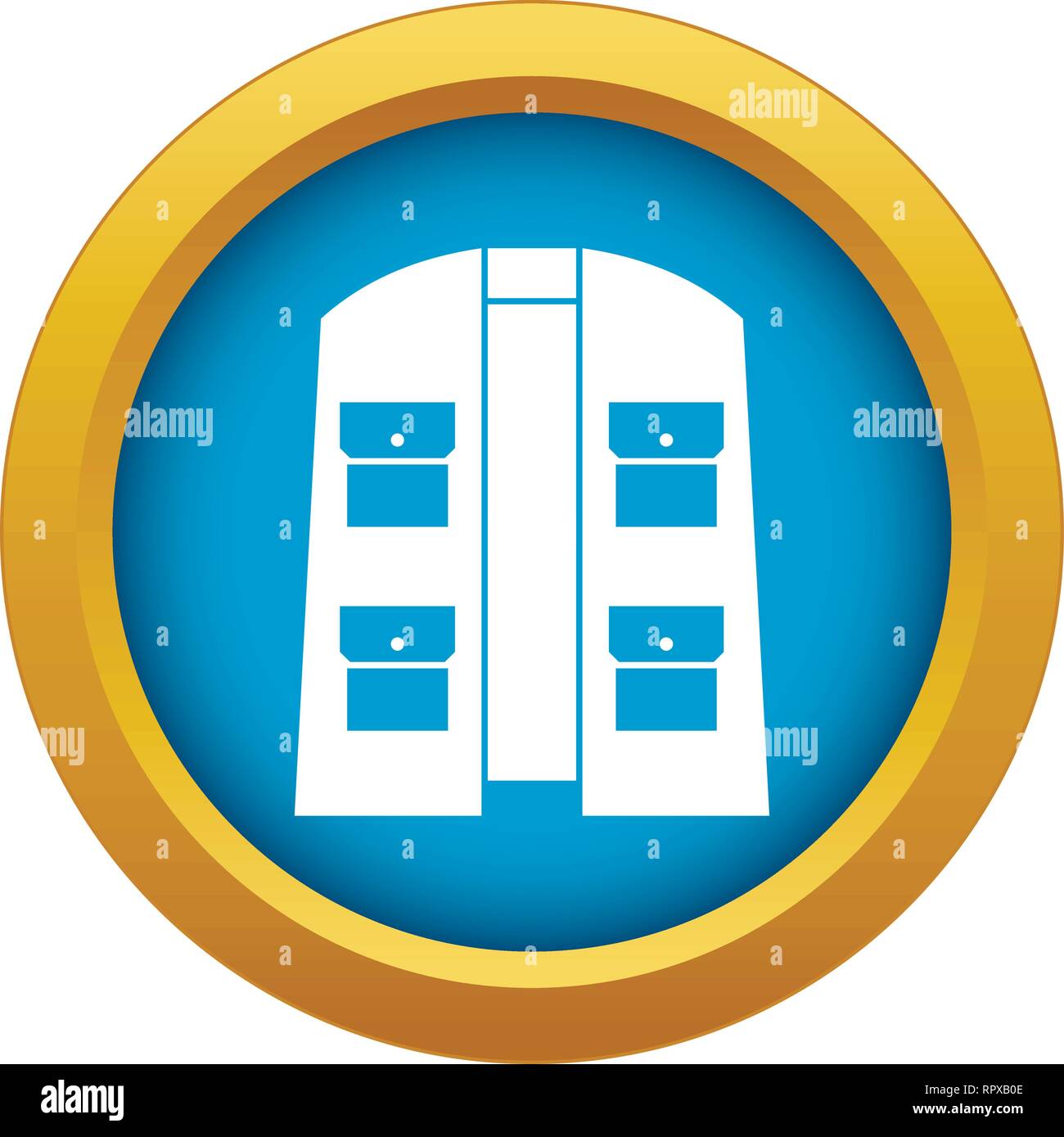 Blue jacket hook Stock Vector Images - Alamy