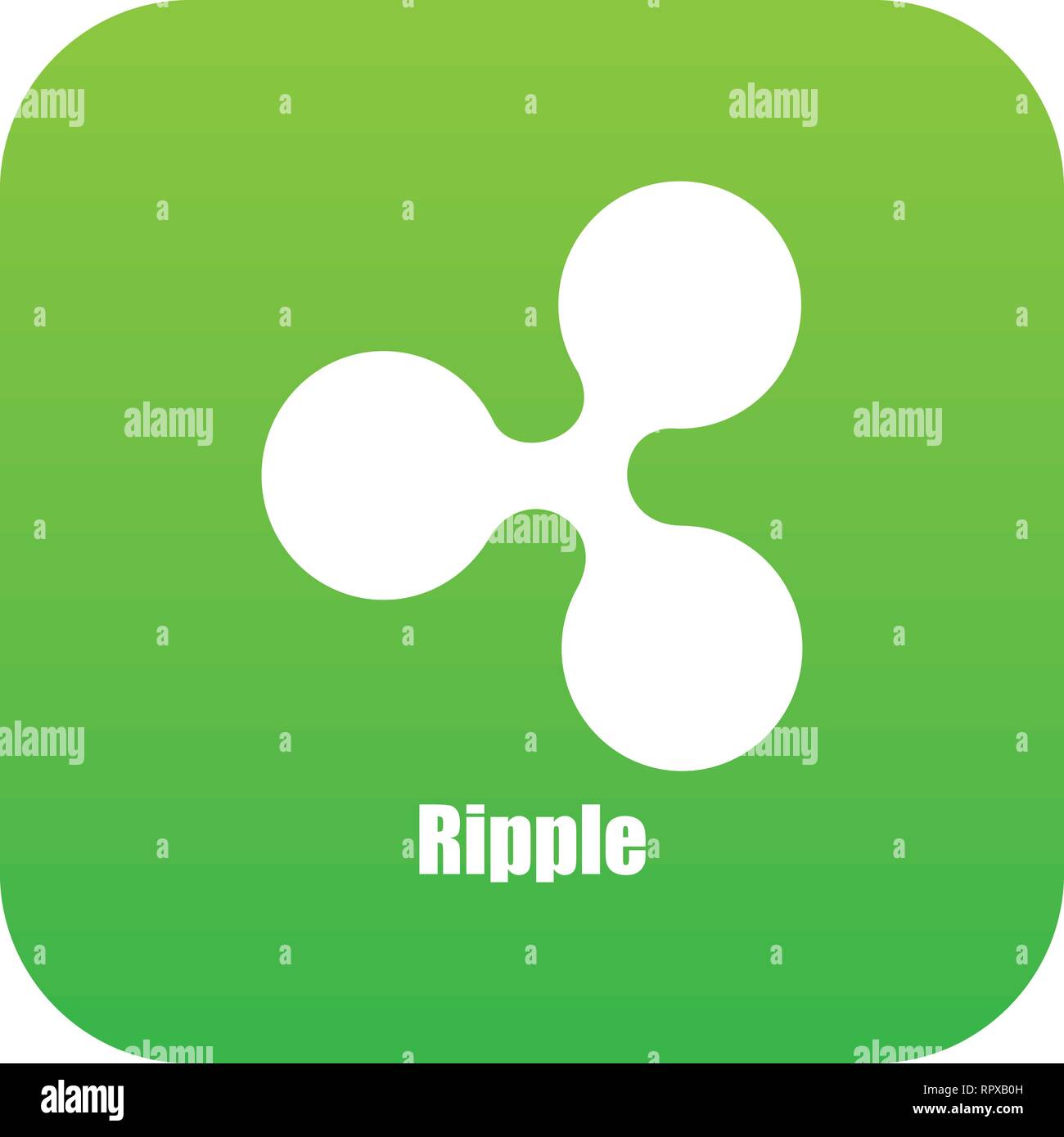 Ripple icon green vector Stock Vector Image & Art - Alamy