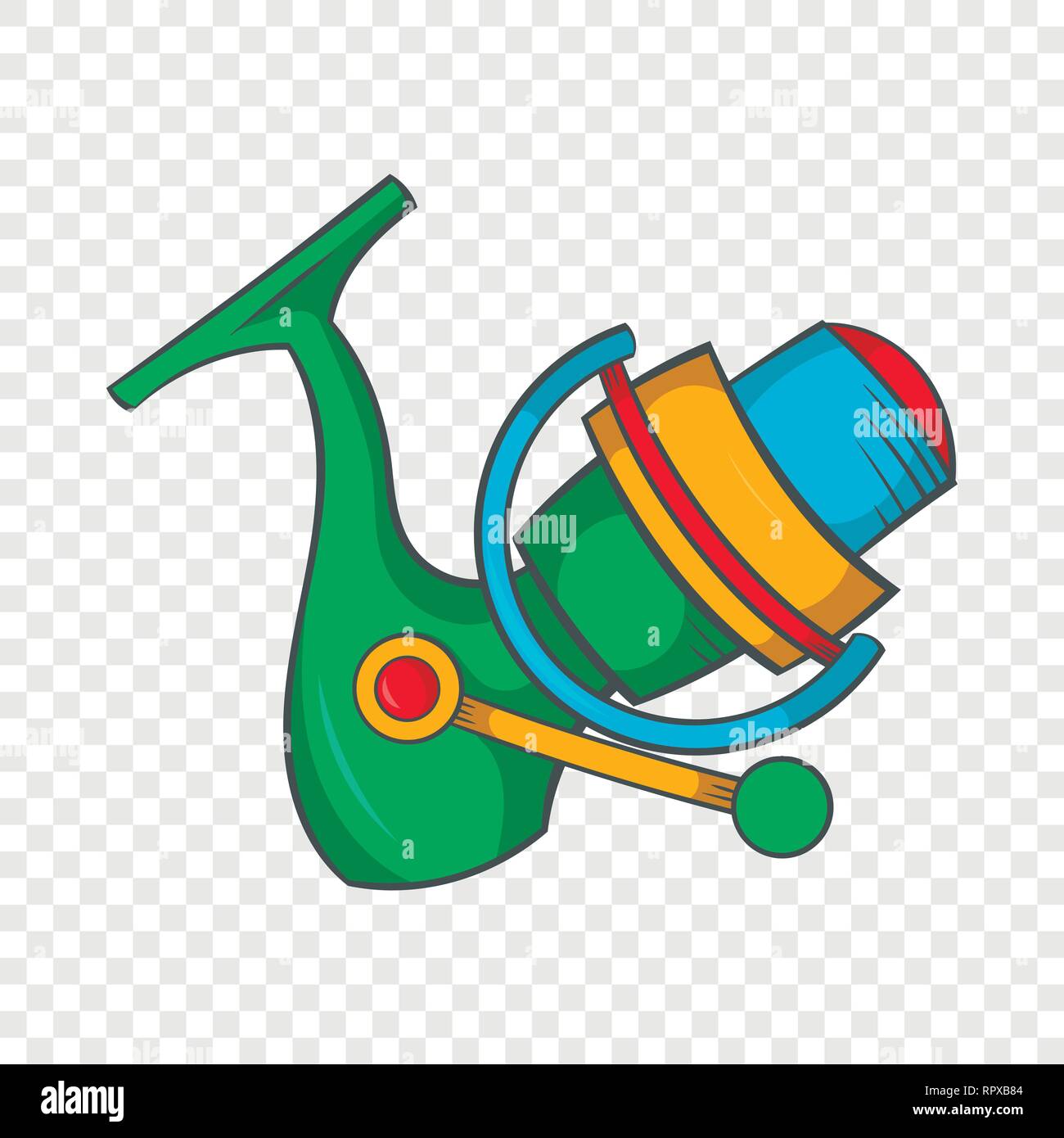 Fishing spinner icon icon cartoon Stock Vector Images - Alamy