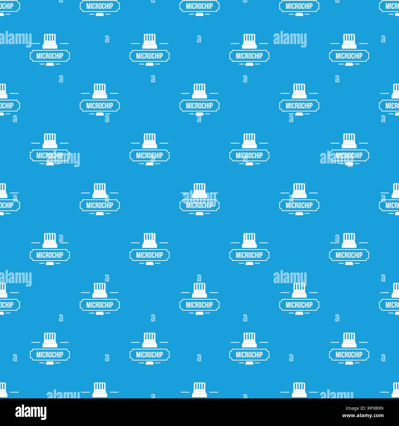 New technology pattern vector seamless blue Stock Vector Image & Art ...