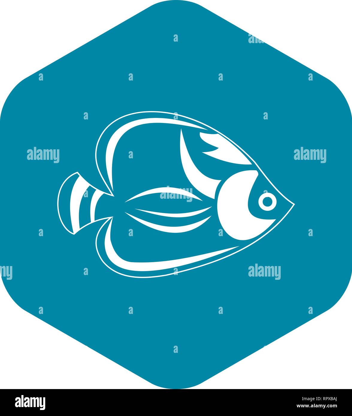 Fish icon, simple style Stock Vector Image & Art - Alamy